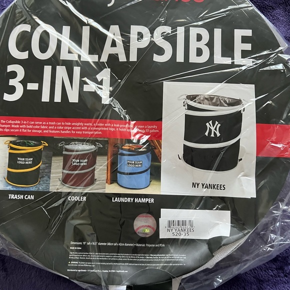 Logo Brands | Other | Yankees Collapsible 3in Trash Cancoolerhamper ...